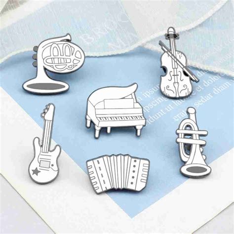 musical instrument piano enamel pin distinct pins