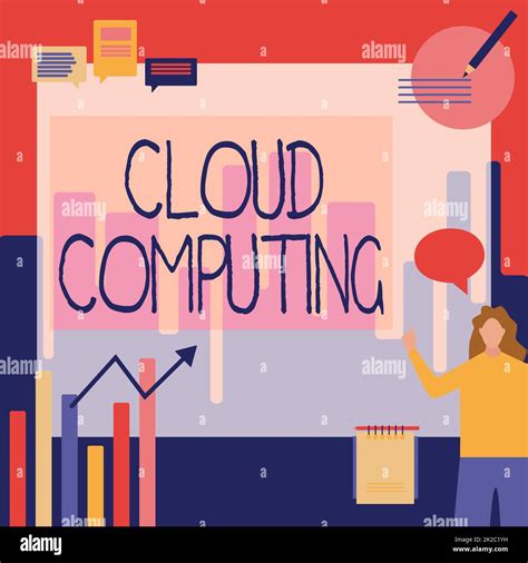 text sign showing cloud computing word written on use a network of