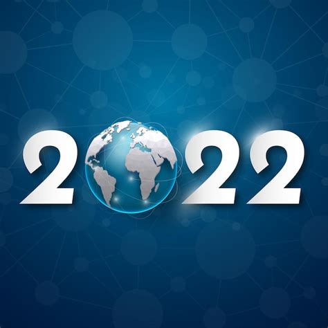 2022년 새해 복 많이 받으세요 숫자 3d 스타일입니다 벡터 선형 숫자입니다 인사말 카드의 디자인입니다 벡터 일러스트 레이 션 무료 벡터 프리미엄 벡터