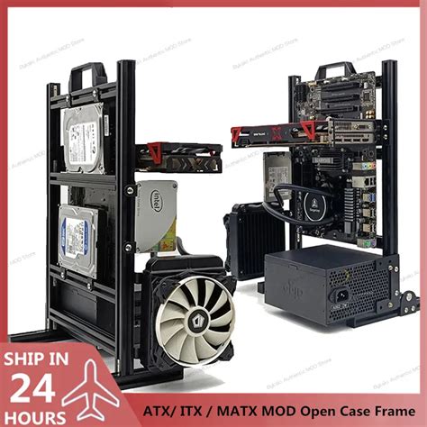 Mod 오픈 스타일 컴퓨터 케이스 프레임 수직 섀시 선반 Diy 데스크탑 게임 게이머 캐비닛 Atx Itx Matx