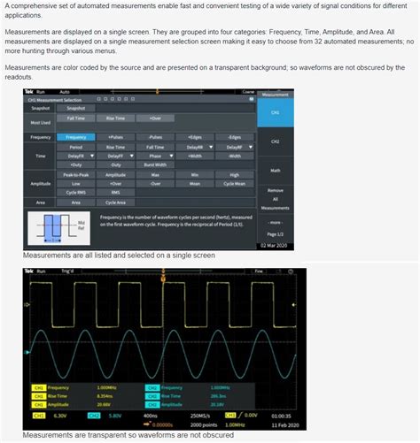 Tbs1000c Digital Storage Oscilloscopes Tektronix Mouser