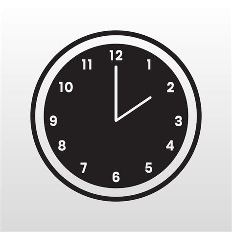 Premium Vector Wall Clock Icon Design Vector Illustration