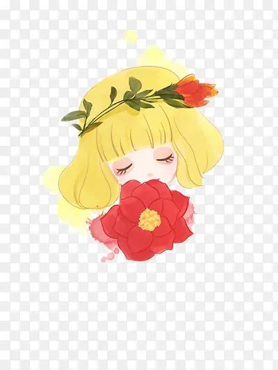 手绘闭眼少女插画png图片素材下载图片编号qempvdkw 免抠素材网