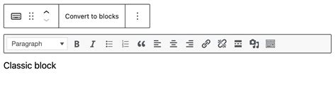 Classic Block Documentation