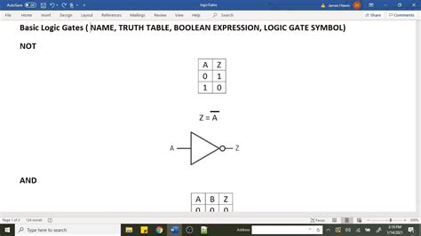 Six Basic Logic Gates In Digital Electronics Youtube