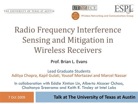 ppt radio frequency interference sensing and mitigation in wireless