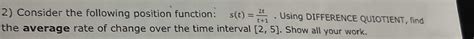 Solved Consider The Following Position Function St2tt1