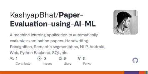 github kashyapbhat paper evaluation using ai ml a machine learning