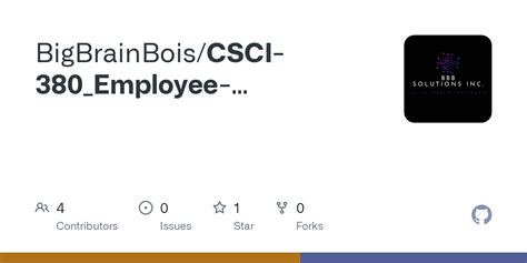 Github Bigbrainboiscsci 380employee Schedulingandnotificationsystem