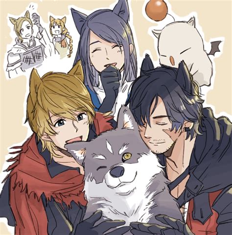 Moogle Clive Rosfield Jill Warrick Joshua Rosfield Torgal And 2