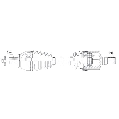 Drive Shaft Jwm Fr 096 James Walsh Motor Parts