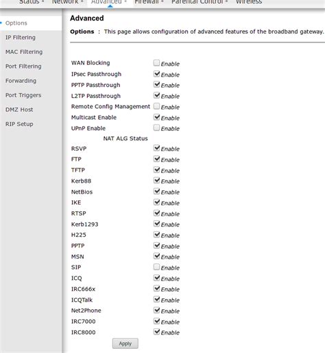 Port Forwarding On Technicolor Tc7200 U Sunrise Community