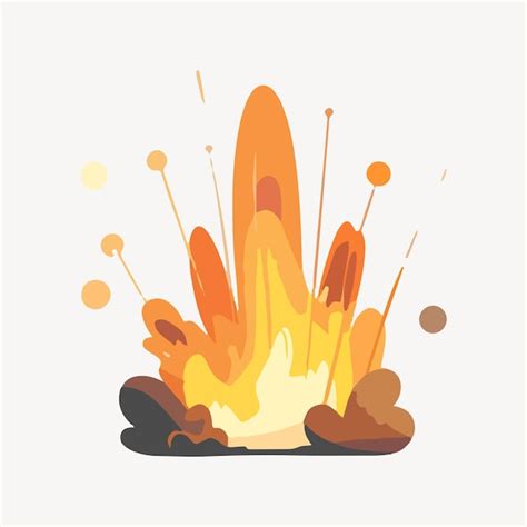 Explosion Illustration Vector Premium Ai Generated Vector