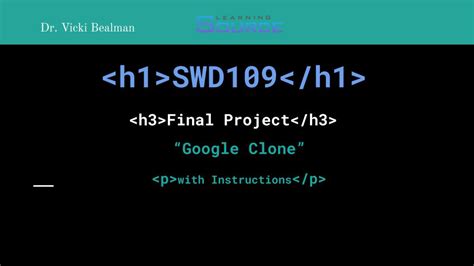 GitHub LearningSource Final Project Google Clone DrVicki Google Clone Part DrVicki Created