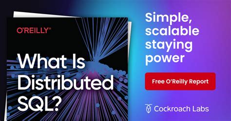 cockroach labs on linkedin o reilly what is distributed sql