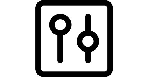 Vertical Slider Square Adjustment Adjust Controls Fader Vertical Settings Slider Square Setting