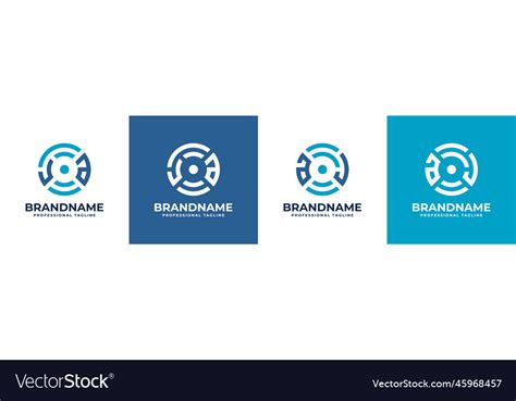 Letter Ja Or Aj Global Technology Monogram Logo Vector Image