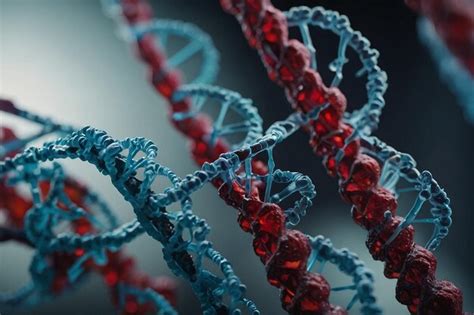 Science Lab With A DNA Model Premium AI Generated Image