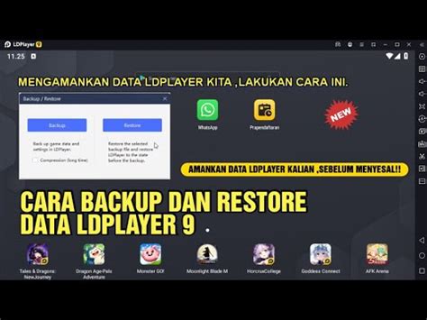 Cara Mudah Backup & Restore File Data LD PLAYER 9 Terbaru - Cara Mengamankan Data LDplayer - YouTube