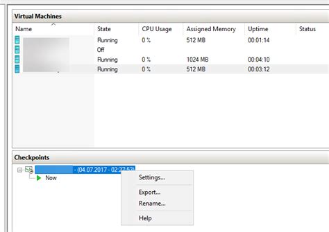 Hyper V Backup Checkpoints Entfernen Hyper V Server Blog