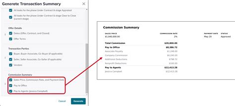 Generate A Transaction Summary For An Opportunity Kw Answers