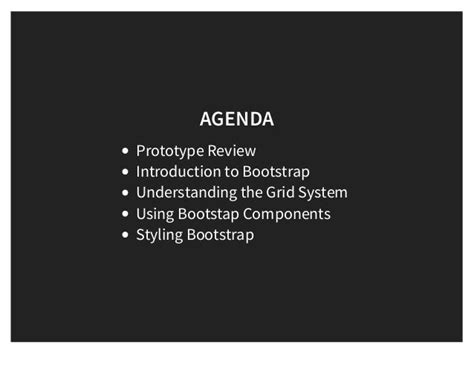 Rapid Html Prototyping With Bootstrap Chris Griffith