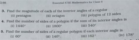 Find The Number Of Sides Of A Polygon If The Sum Of Its Interior Angles I