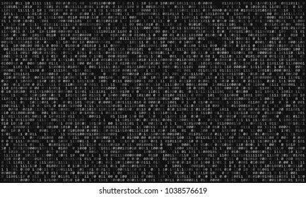 Binary Computer Code Abstract Technology Background Stock Vector Royalty Free