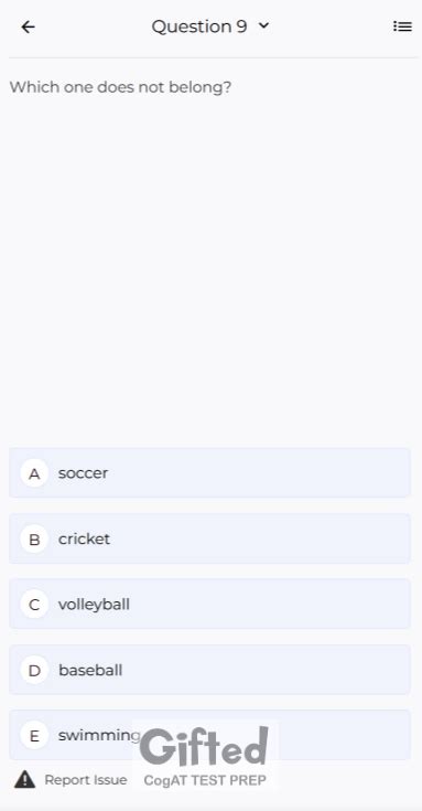 Cogat Verbal Classification Questions For 8th Grade
