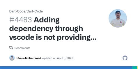 Adding Dependency Through Vscode Is Not Providing The Latest Version