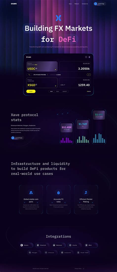 Defi Fx Platform Ui Dark Futuristic Web3 Design Behance