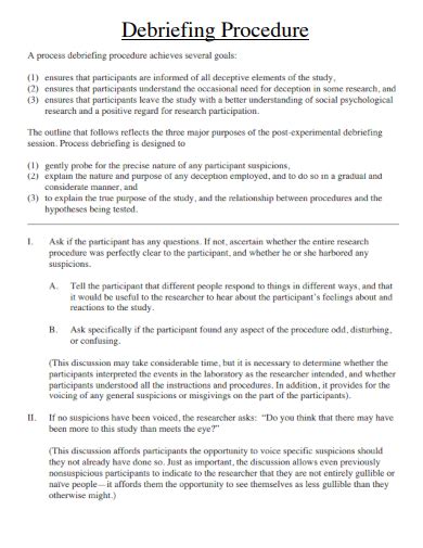 FREE DebriefinFREE Debriefing Samples In MS Word Google Docs PDFg Form Samples In