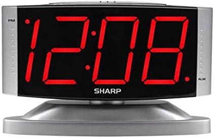 Amazon Com SHARP Home LED Digital Alarm Clock Swivel Base Outlet Powered Simple Operation