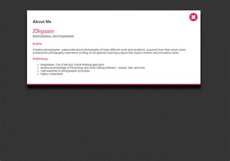 Css3 Zsquare Animated Web Profile By Zcubetechnology Codecanyon