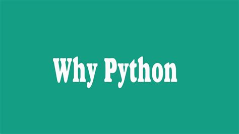 02 Why Python Arabic Youtube