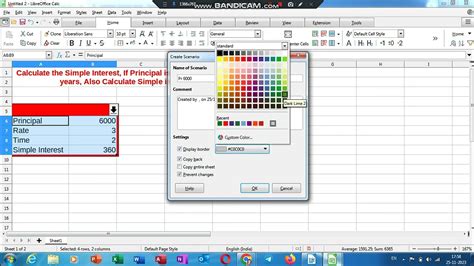 Scenario Manager In Libreoffice Calc How To Use The Scenario Manager Function In Libreoffice