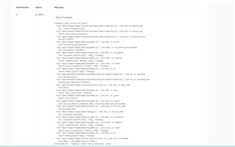Error In Importing Data Education Frappe Forum