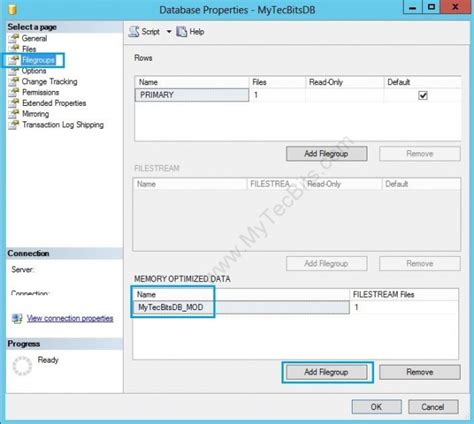 sql server 2014 database compatible for in memory oltp my tec bits