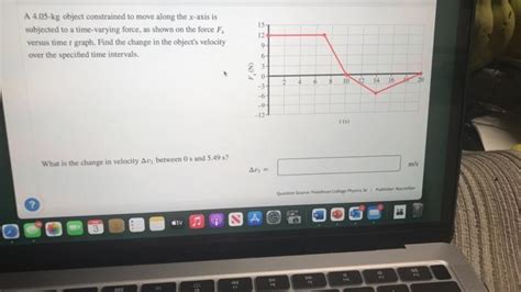 solved a 4 05 kg object constrained to move along the x axis