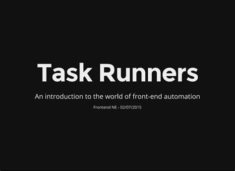 an introduction in to the world of front end automation frontend ne