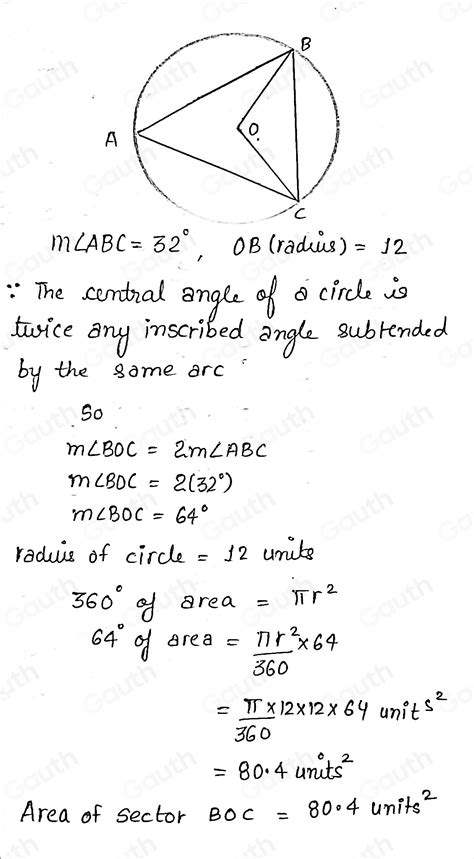 Solved In The Diagram Below Of Circle O Overline OB And Overline OC Are Radii And Chords