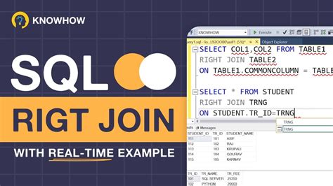 Sql Right Join Made Easy Syntax Usage And Hands On Examples Youtube