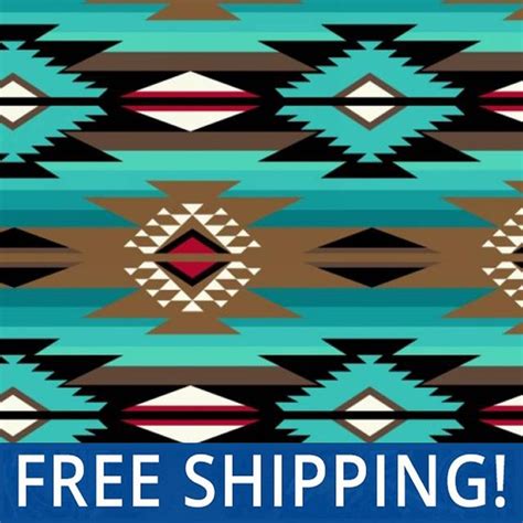 Aztec Flannel Fabric Etsy