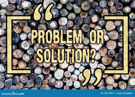 Word Writing Text Problem Or Solutionquestion Business Concept For Think Solve Analysis Solving