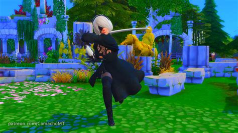 2b 2a And 9s Nier Automata Sims 4 By Camachomt On Deviantart