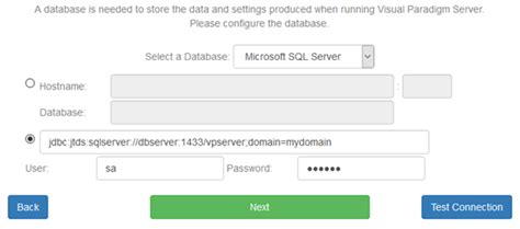Setup VP Server With SQL Server Visual Paradigm Know How