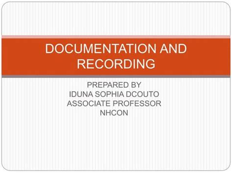 nursing documentation ppt ppt