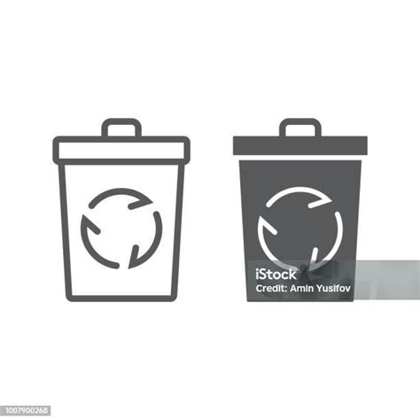 빈 줄 및 문자 모양 아이콘 생태학 에너지 쓰레기 기호 벡터 그래픽 흰색 배경 Eps 10에 선형 패턴을 재활용 합니다 0명에 대한 스톡 벡터 아트 및 기타 이미지 Istock