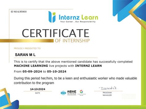 saran m l on linkedin machinelearning datascience internship ai