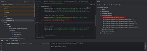 에러 Spring에 MySQL 연결하기 Gradle